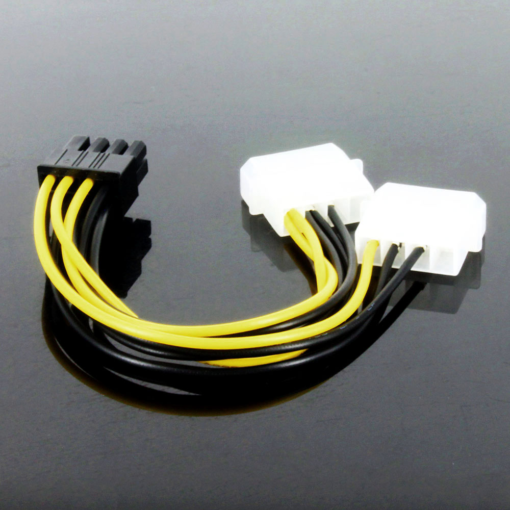 【VogueVenture】OULLX 8Pin Male To Dual 4Pin Female Video Card Power Cord ...