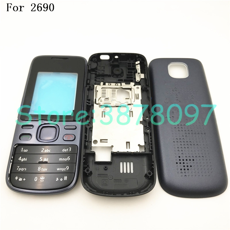 【EcoDealsq】New Full Housing For Nokia 2690 Housing Front Faceplate ...