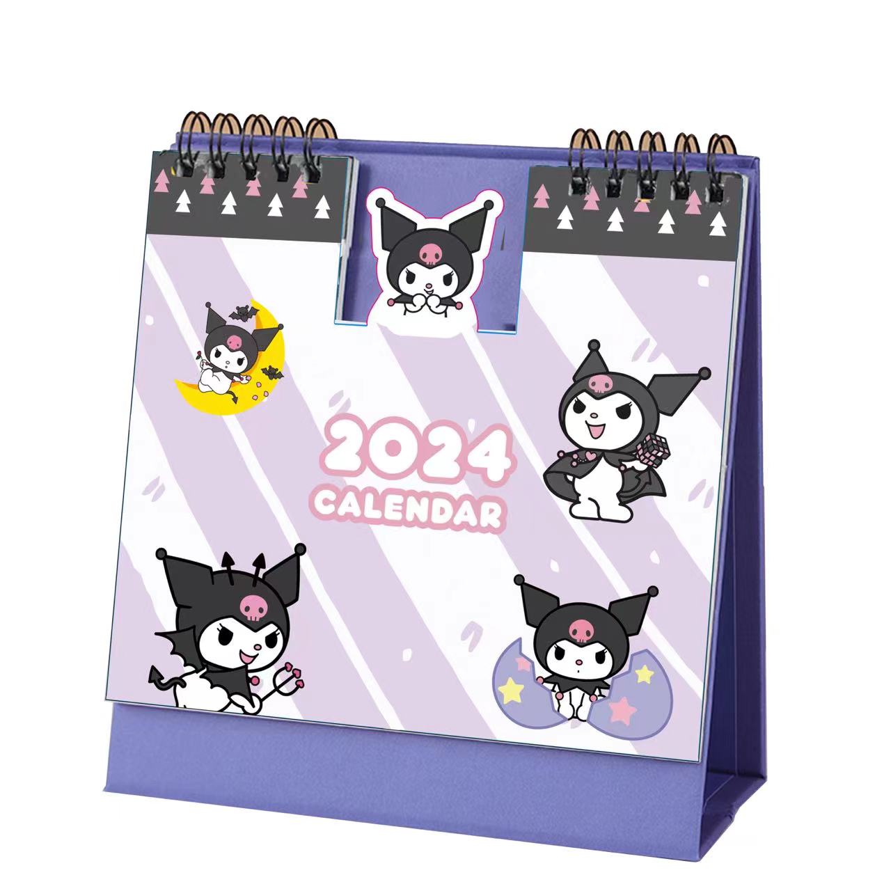 Lucky number 2024 Calendar Various Cartoon Patterns Calendar Color Desk ...