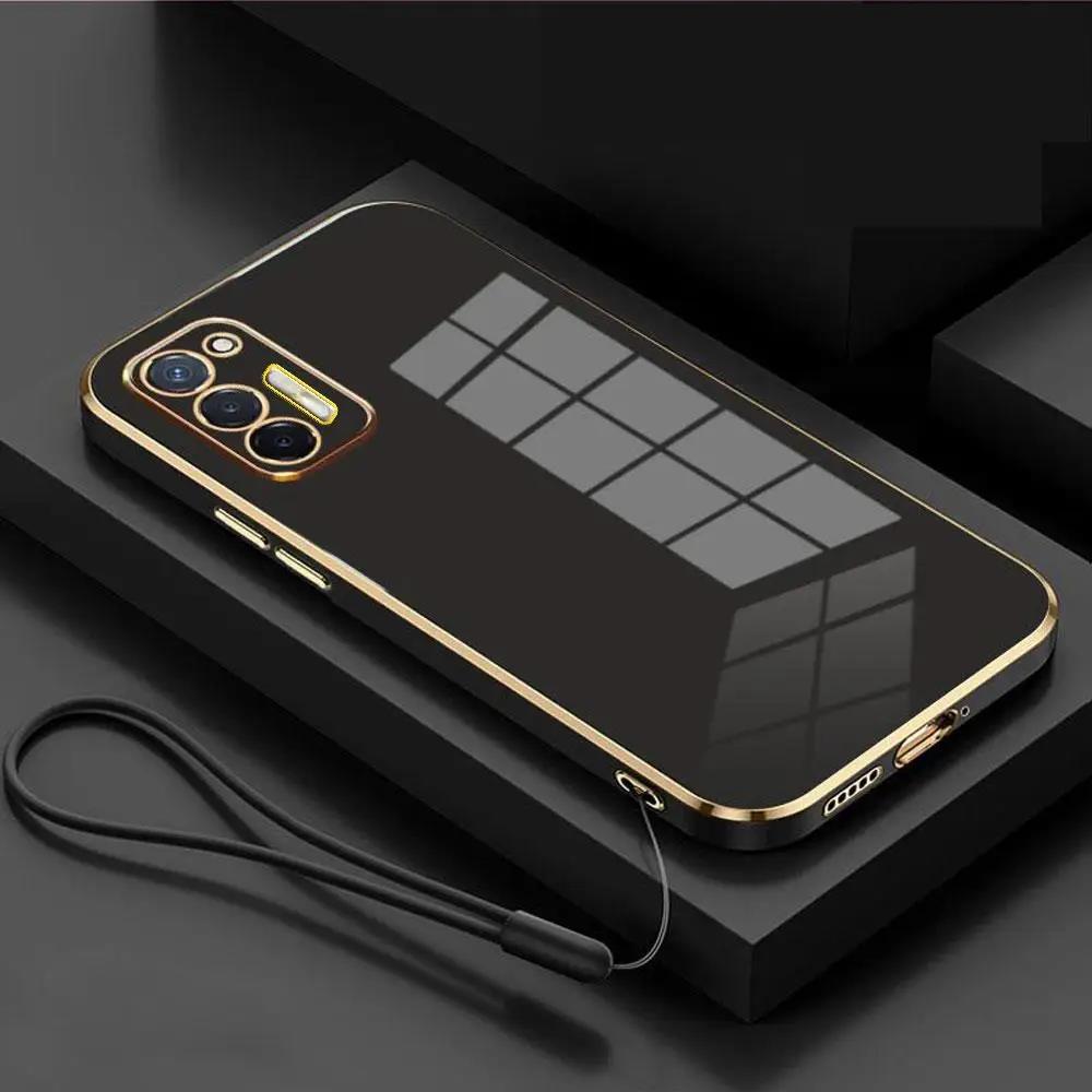 Dirty old man Fashion Luxury Square Plating Silicone Phone Case for ...