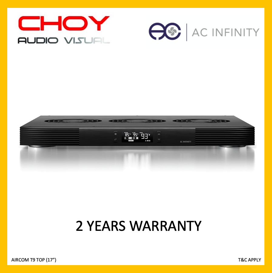 AC INFINITY AIRCOM T9 Top Exhaust 17" Inch Component Cooling Fan System ...
