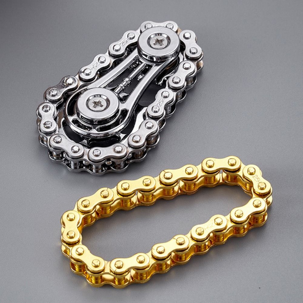 Focus ADHD Tool Chains Gear Fingertip Gyro Mechanical Spinning Top ...