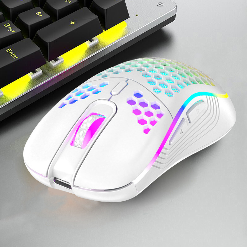 Wireless Gaming Mouse Mouse with Honeycomb Side Buttons Wireless Mouse ...