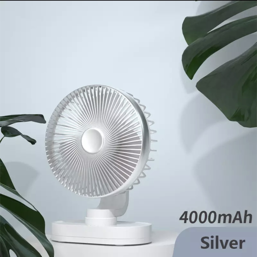 Auto Oscillation Desk Fan with 4 Speed / USB Portable Fan / Mini Fan ...