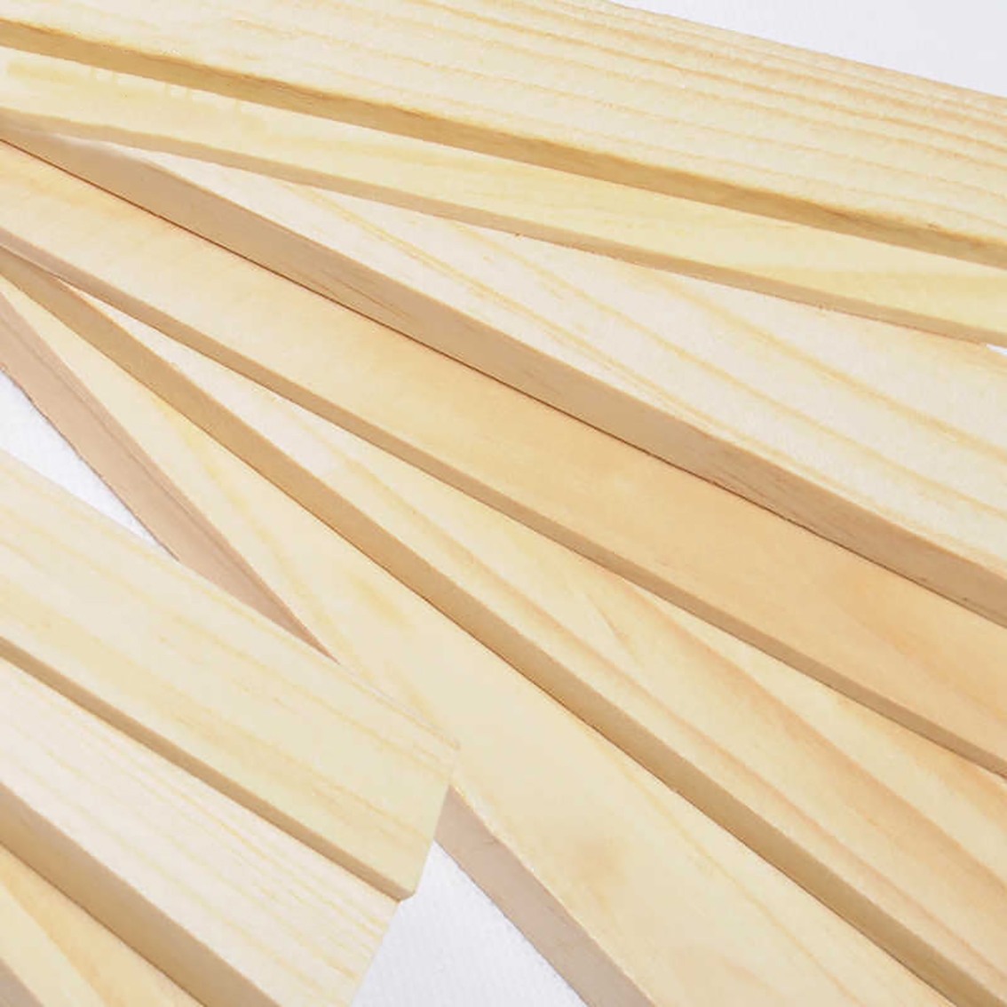 1-20pcs Rectangular Wood Strip Thickness 3/5/8mm Solid Pine Board DIY ...