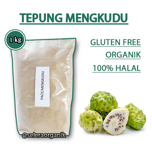 Tepung Mengkudu / Kudu / Pace Organik Bebas Gluten Free Kemasan 1kg ...