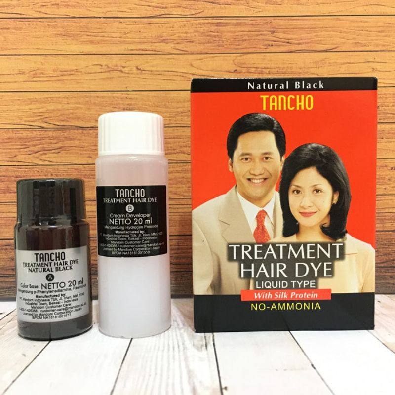 Tancho Treatment Hair Dye / Semir Rambut Hitam liquid / powder | Lazada
