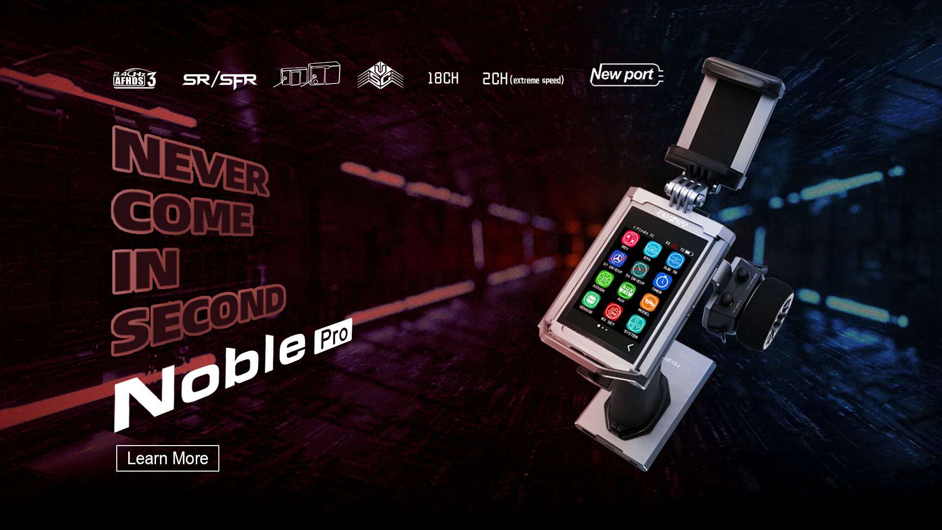 รีโมท FlySky Noble Pro 2.4GHz 18CH 2 receiver | Lazada.co.th