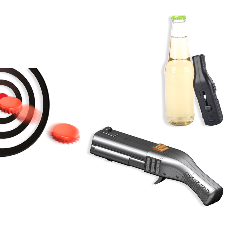 Portable Bottle Beer Opener Cap Gun Launcher Shooter Party Supplies ...