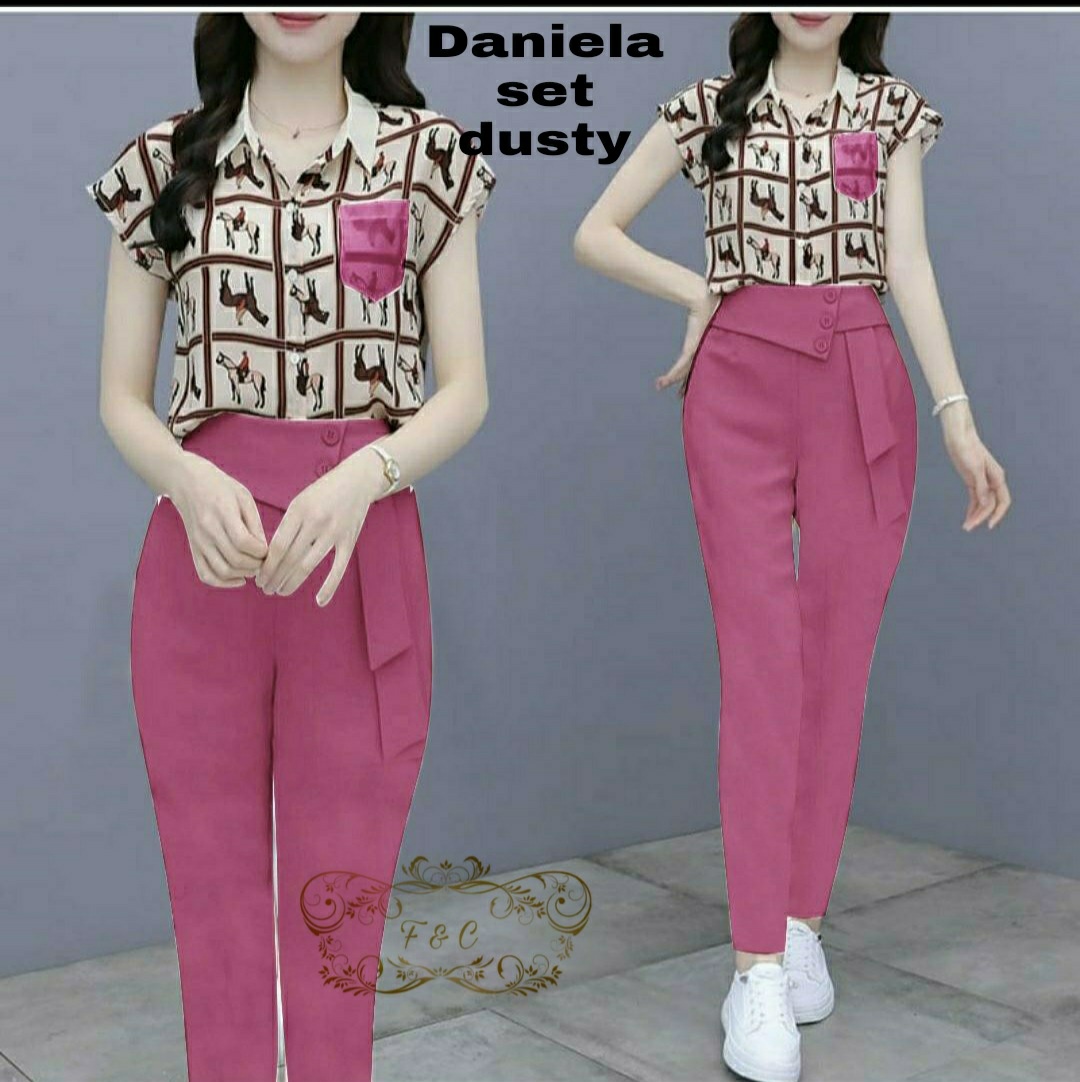 ST DANIELA MODEL KOREA / SETELAN KOREA TERLARIS / SET KOREA MURAH ...
