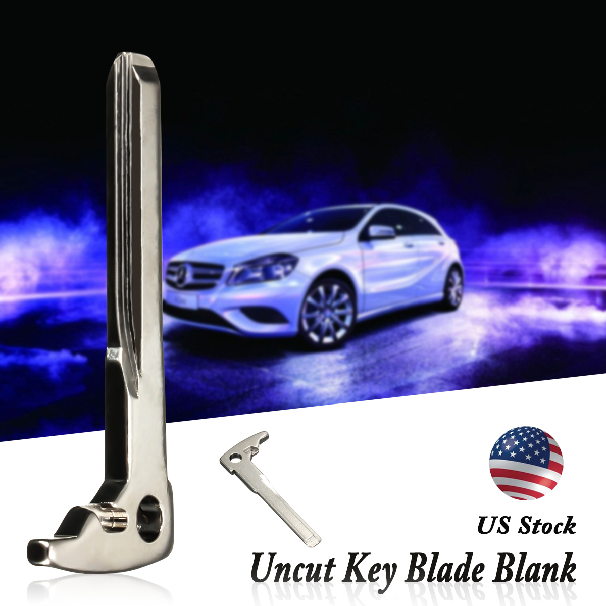 MERCEDES BENZ NEW UNCUT KEY BLADE BLANK Motors A E S G CLK SLK ML CLASS ...