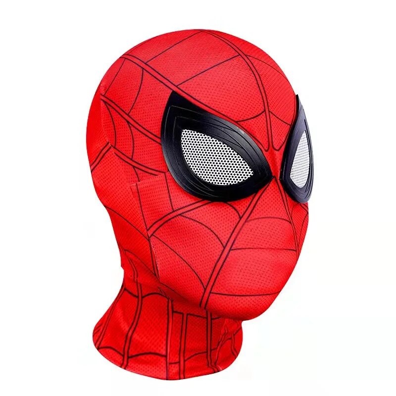 Spiderman 3D Mask Peter Parker Lens Mask Superhero Cosplay Costume Mask ...