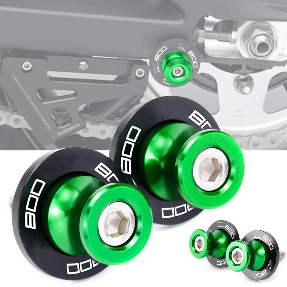 รถจักรยานยนต์อลูมิเนียม M8 Swingarm Spools Slider สำหรับ Kawasaki ZX-6R ...