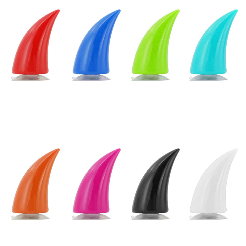 Multicolor Helmet Devil Horns Motorcycle Electric Bike Car Styling ...