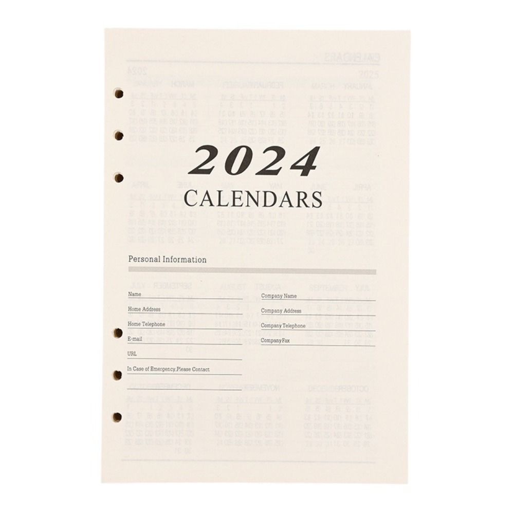 SFJHF Agenda Organizer 2024 Loose Leaf Notebook Refills Time Management ...