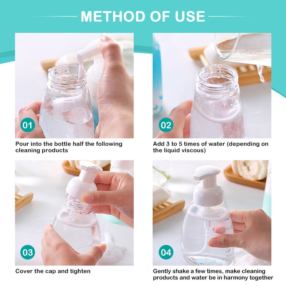 1pcs Useful Shampoo Shower Gel Plastic Soap Dispenser Pump Container ...