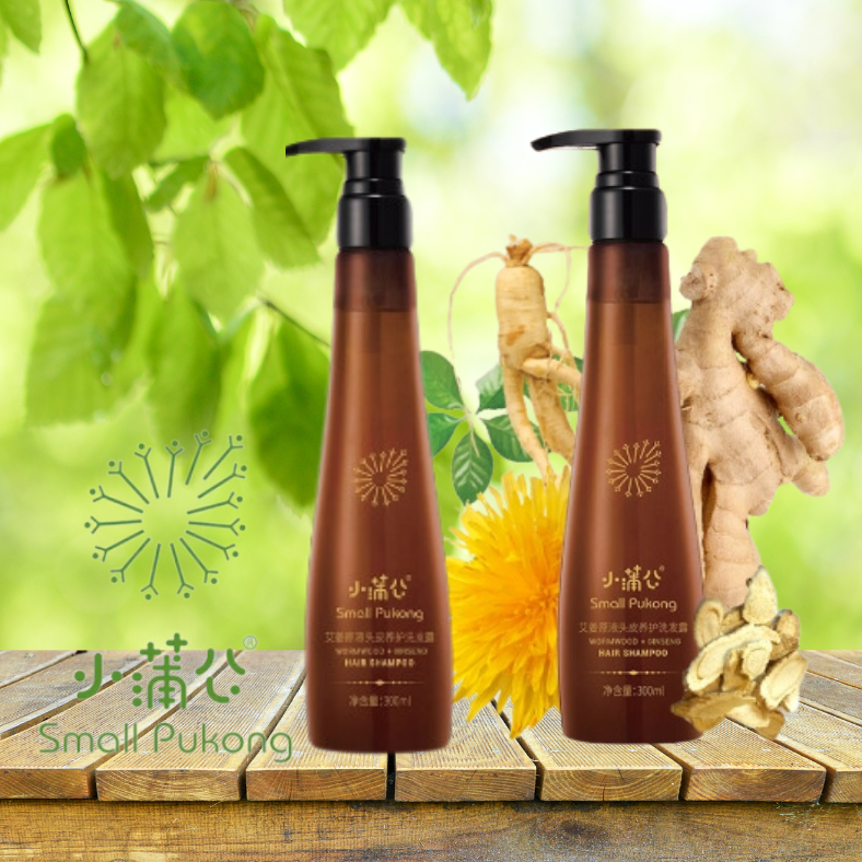 Small Pukong Wormwood Ginseng Scalp Care Shampoo 300ml New Packaging Two Bottle Set x Expiry Date 04.10.2026 Lazada Singapore