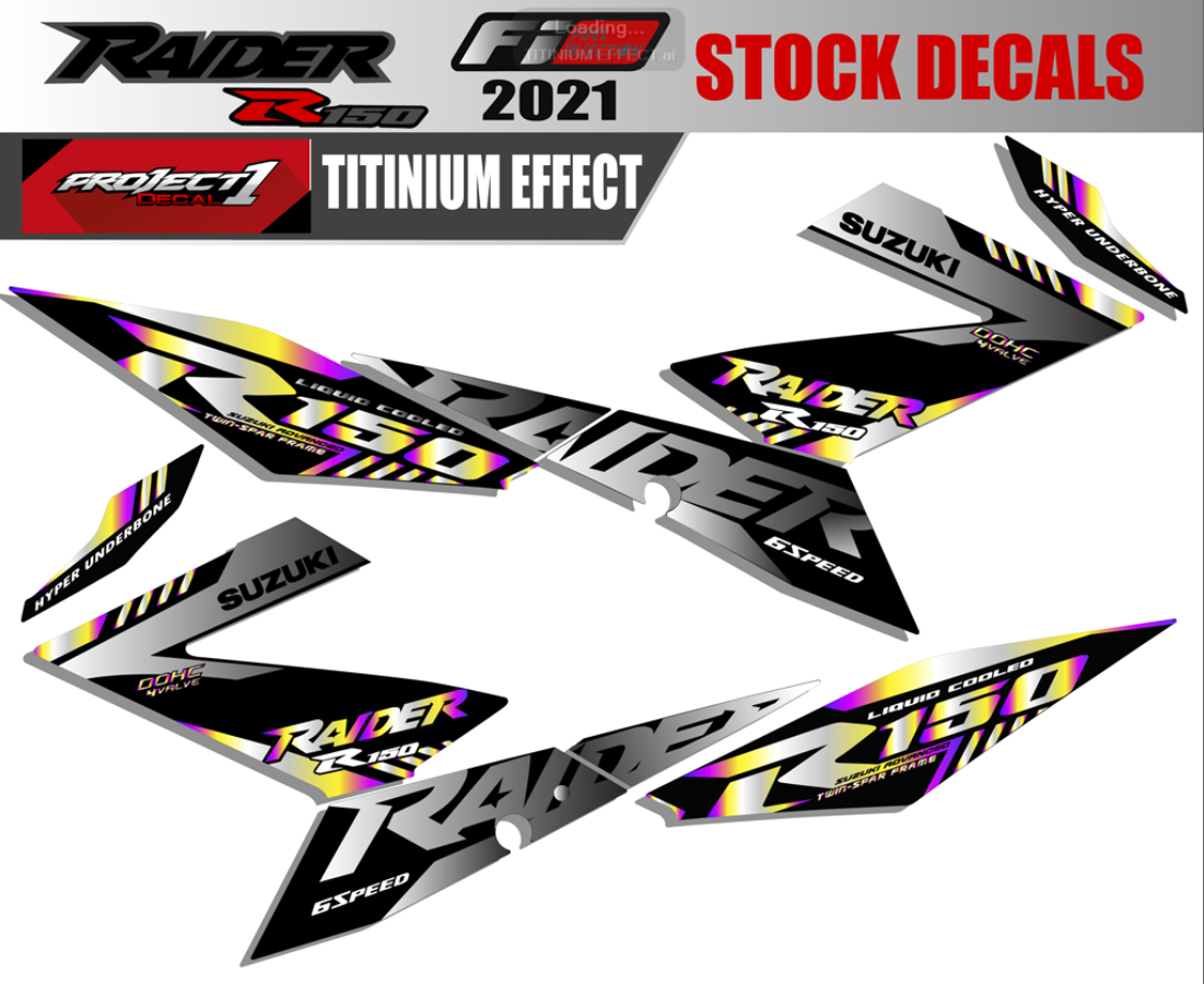 SUZUKI RAIDER 150 FI 2021 STOCK DECALS LAMINATED STICKER | Lazada PH