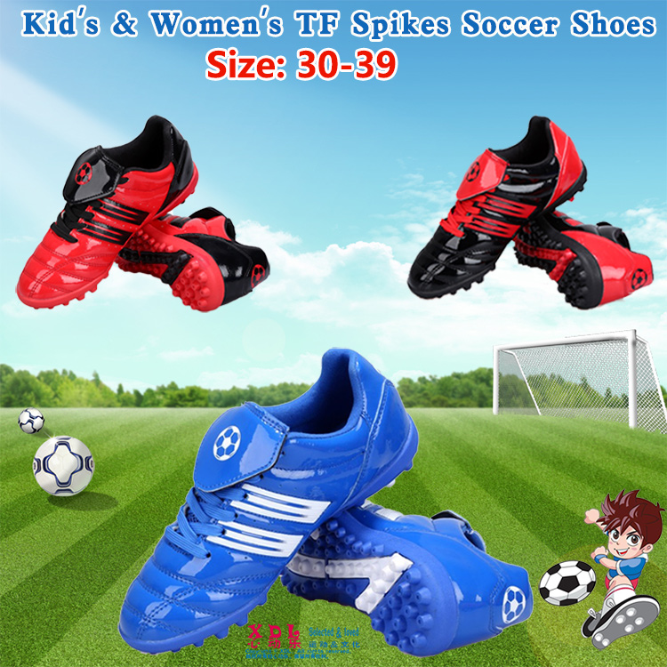 รองเท้าฟุตบอล TF Spikes สำหรับเด็ก,รองเท้ากีฬาสวมใส่สบายใส่ได้ทุกเพศรองเท้าผ้าใบ30-39รองเท้ากีฬา ...