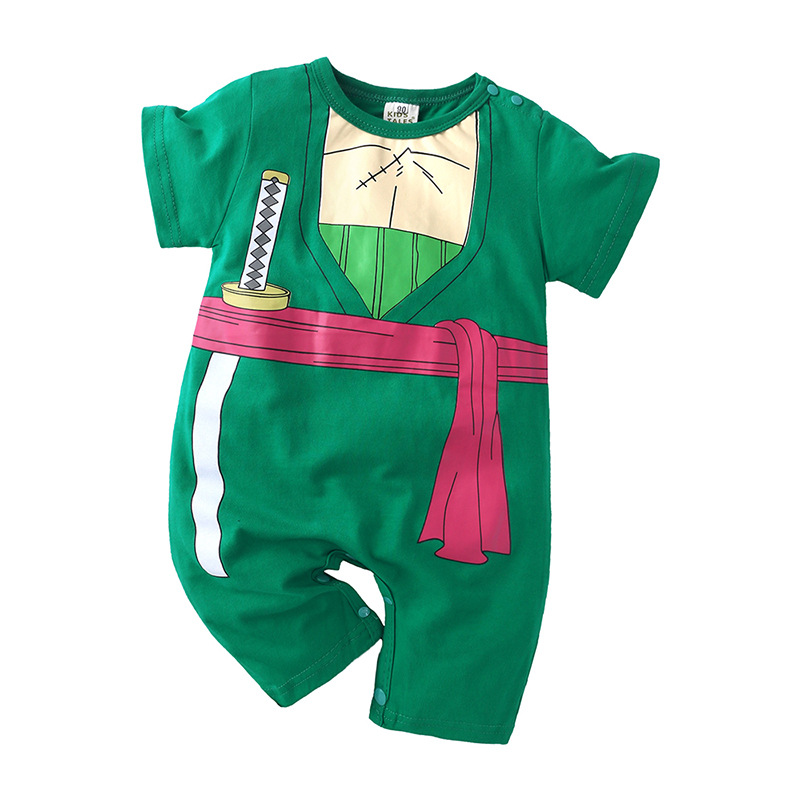 Anime Naruto Baby Romper Akatsuki Kakashi Go-ku Luffy Soron Baby Short ...