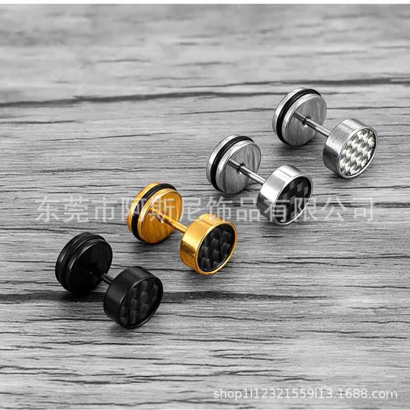 【Hot demand】Men's Ear Stud Stainless Steel Japanese and Korean Style ...