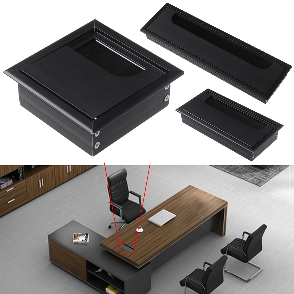 Rectangle Cable Clamp Organizer Office Hardware Line Box Desk Table ...