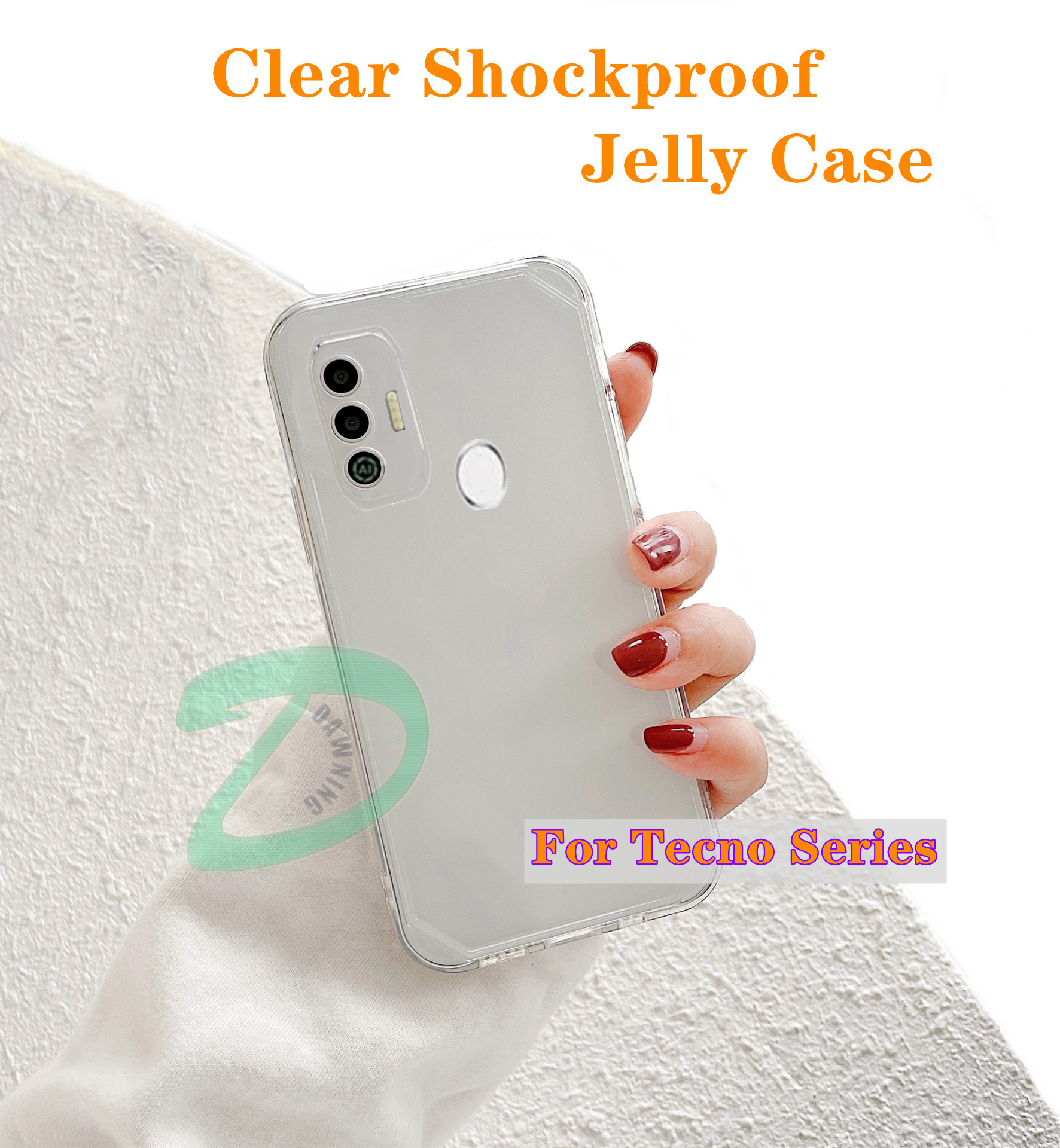 Tecno Spark 6go spark 7 pop 4 pova 2 Shockproof Case Tecno Jelly Case ...