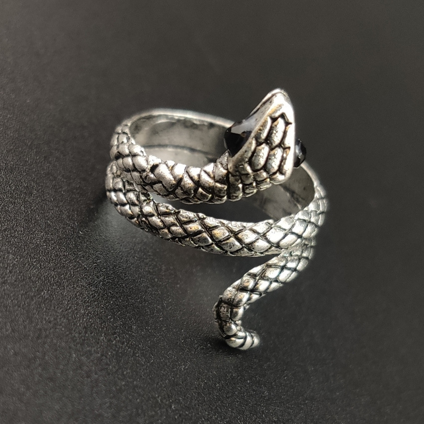 prices】Vintage Snake Ring Women's Creative Vintage Jewelry Snake Ring ...