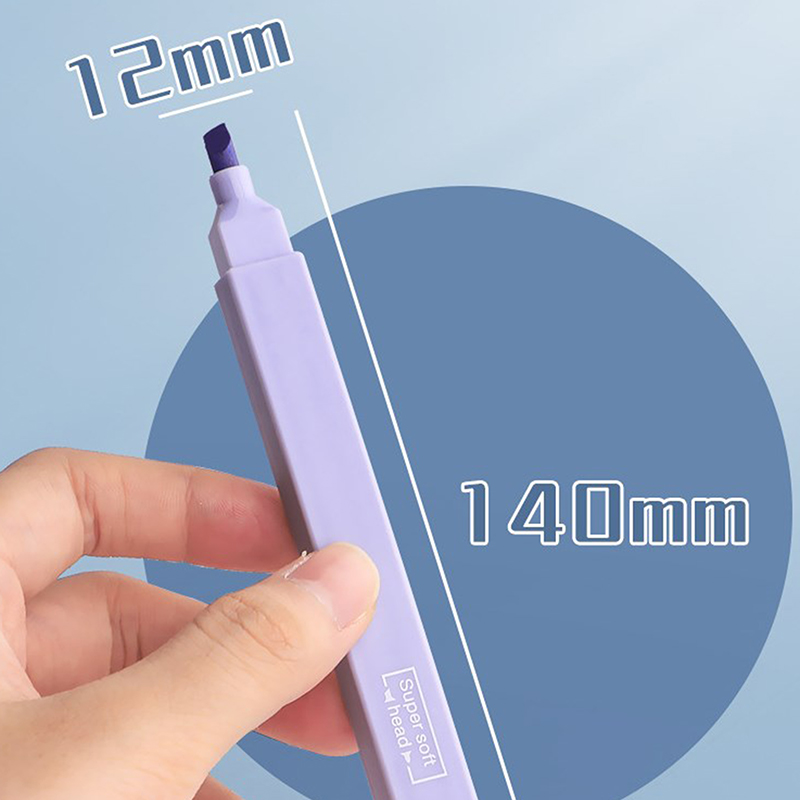 6PCS Highlighter Light Color Kawaii Markers DIY Album Diary Double ...