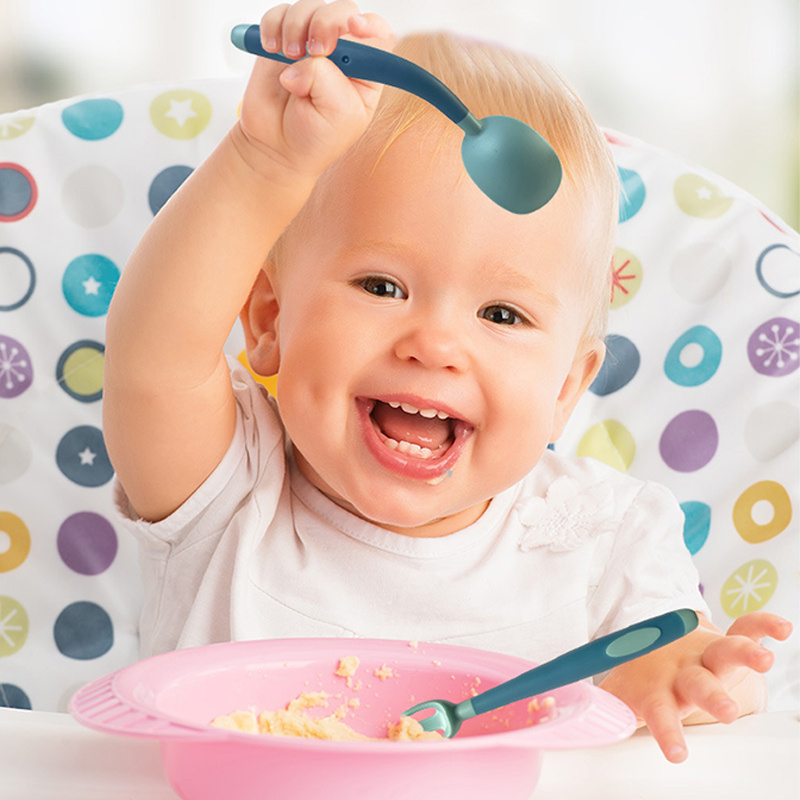 Bendable Baby Spoon And Fork Set MAILANG | Daraz.lk