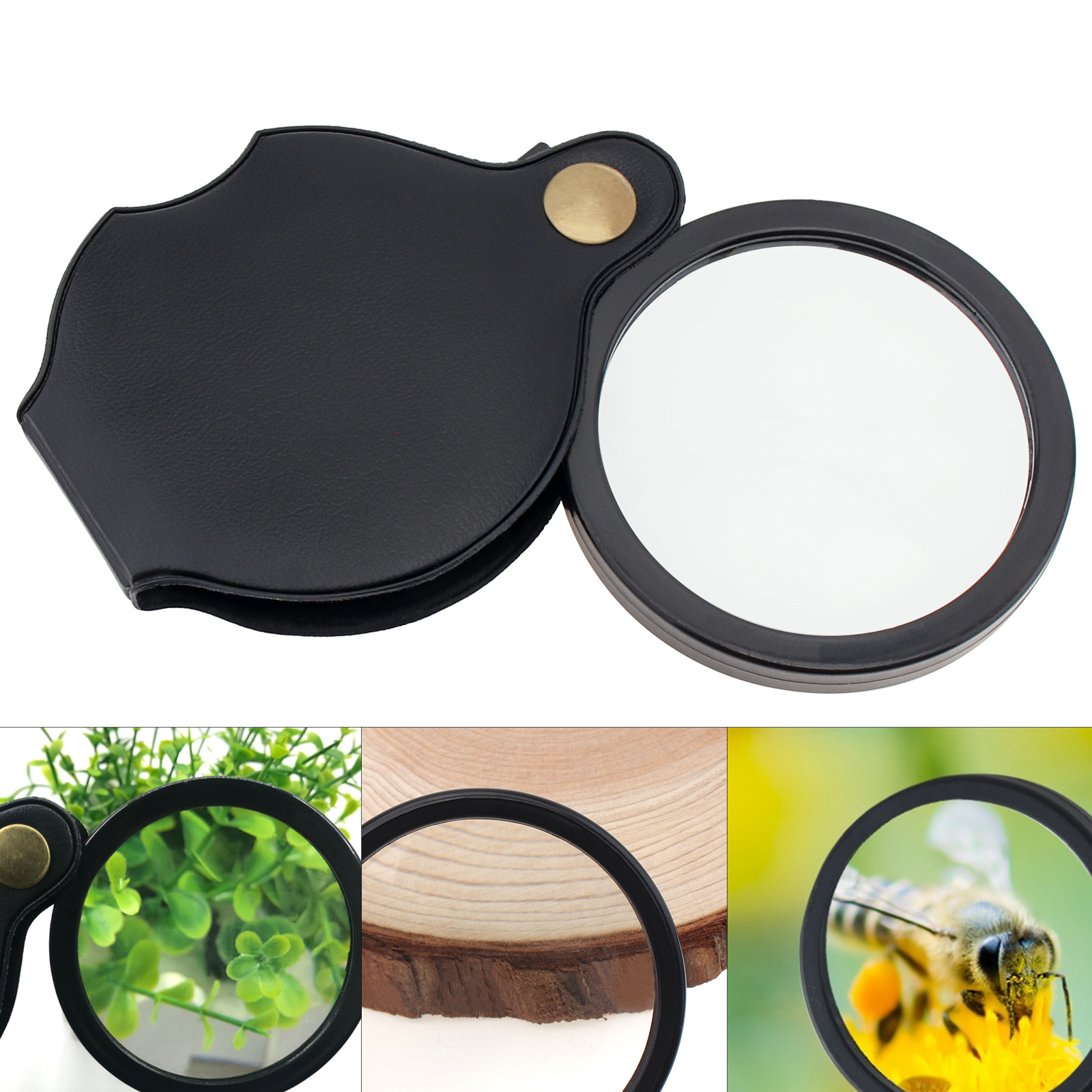 10x Folding Magnifying Glass Pocket Portable Mini Magnifier For Kids ...
