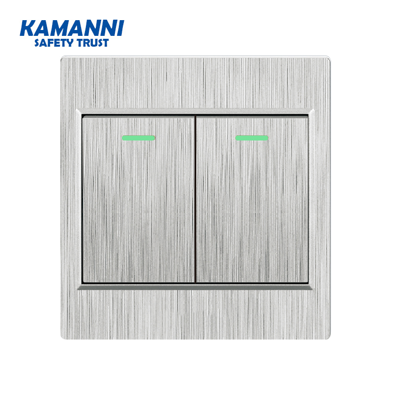 【TopazTrove】Kamanni Push Button Switch 1/2/3/4 Gang 1/2 Way Grey ...