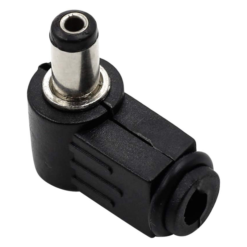 10PCS 90 Degree Right Angle DC Power Cable Male Plug Socket Soldering ...