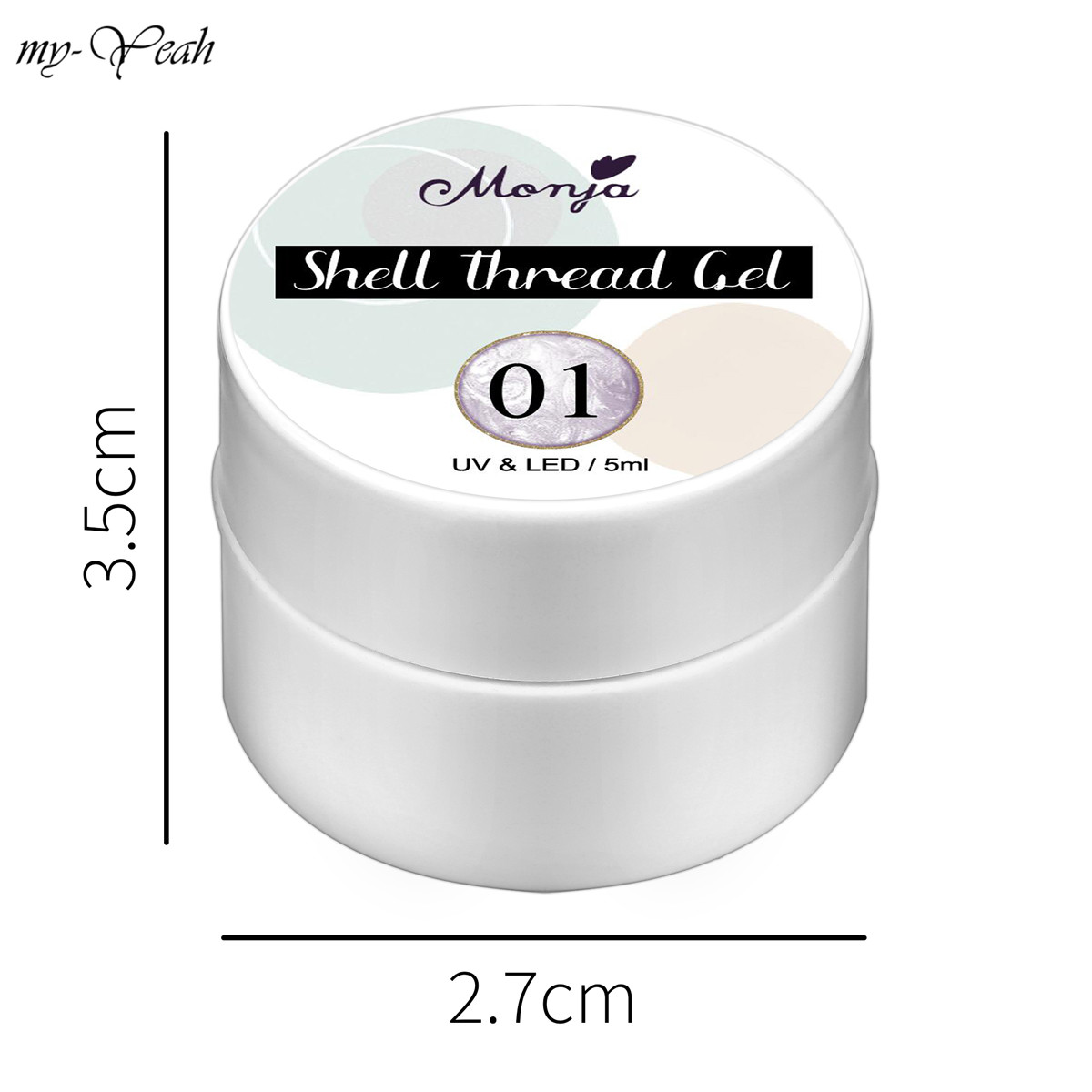 Myyeah เจลทาเล็บ สีเจลทาเล็บ UVLEDสีเจล สีทาเล็บเจล แแบบต้องอบ 5ml ...