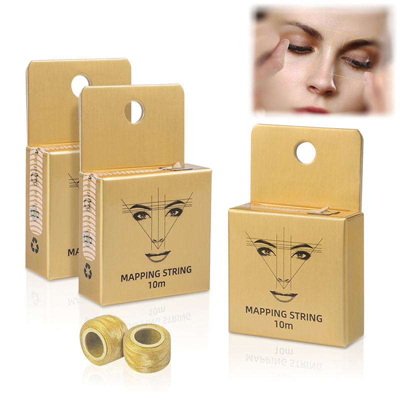 10M Gold Ink Tattoo Thread Microblading Mapping Pre-Ink String For ...