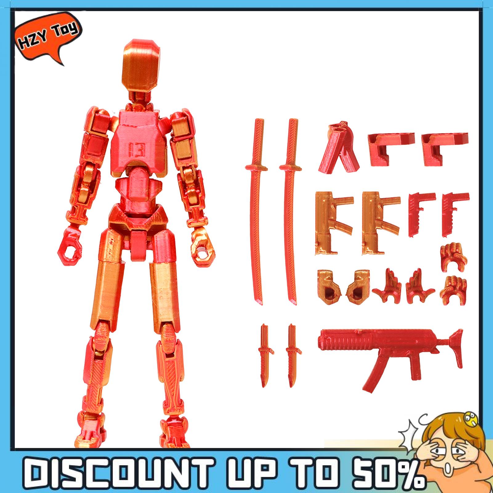 Diy Action Figure Kit Educational Diy Action Figure Colorful Diy 3d ...