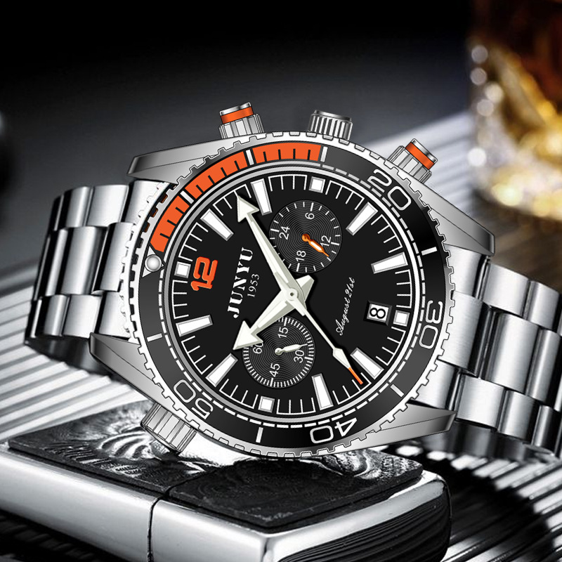 Junyu fully automatic movement watch men's waterproof watch ...