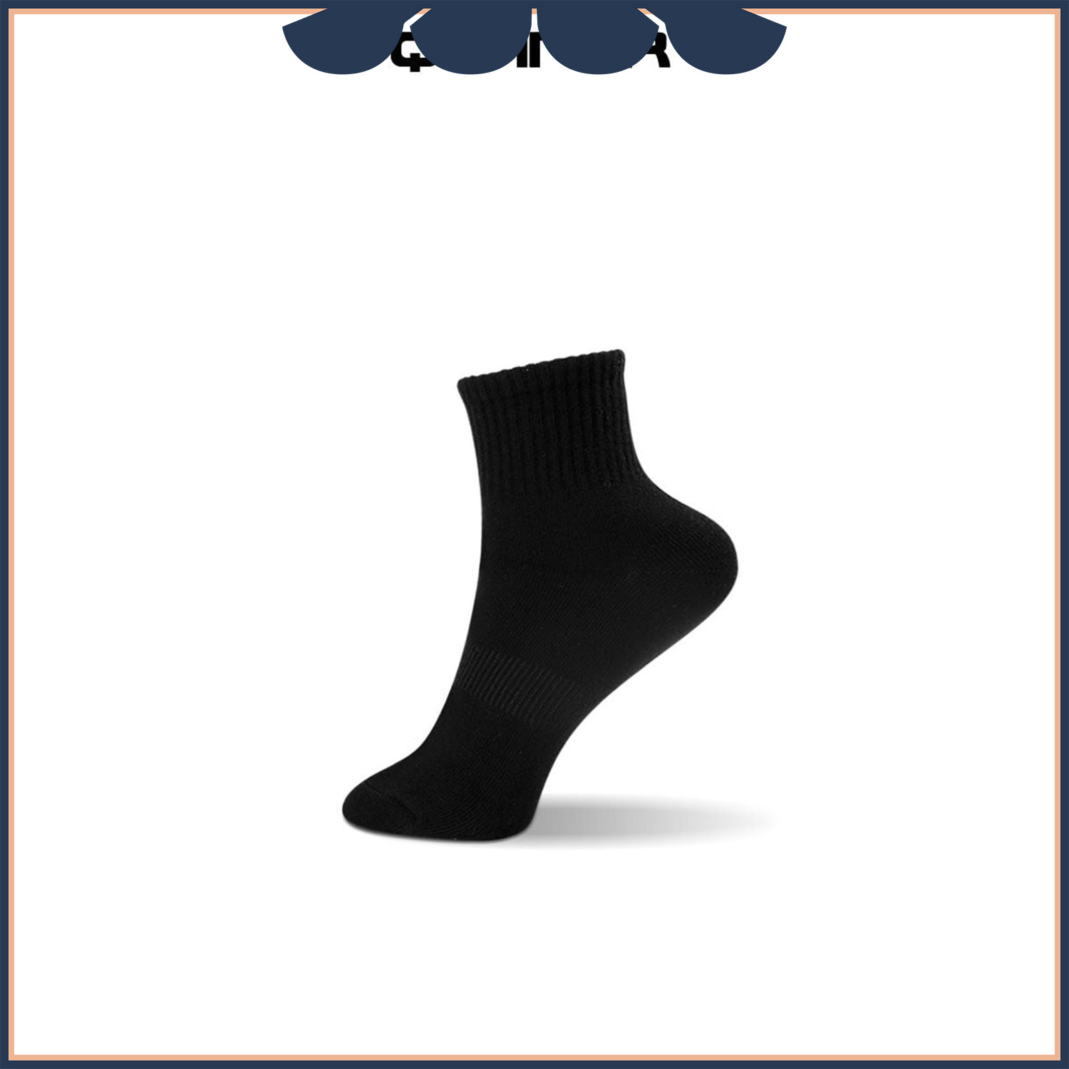 [Cloud Bazaar] Premium Cotton Black & White with Grey Botton School ...