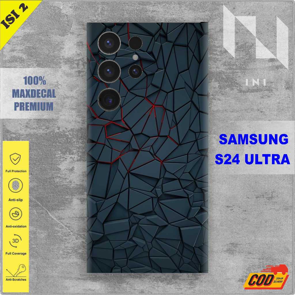 -Isi 2- Samsung S24 Ultra Garskin/Stiker/Case Full Cutting Premium ...