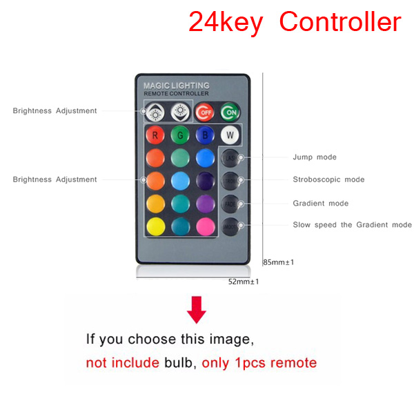 【TopazTrove】1PCS/Lot LED RGB Bulb Lamp E27 E14 AC85-265V 5W LED RGB Spot Blubs Holiday RGB ...