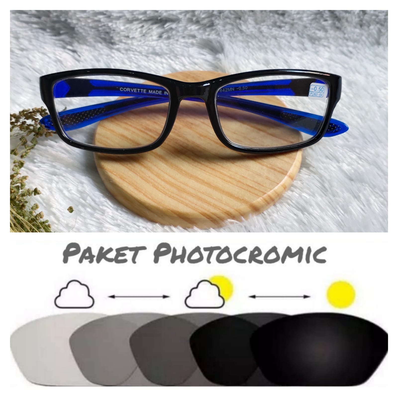 COD - Kacamata Progresif Photochromic Bisa Untuk Baca Dan Jalan ...