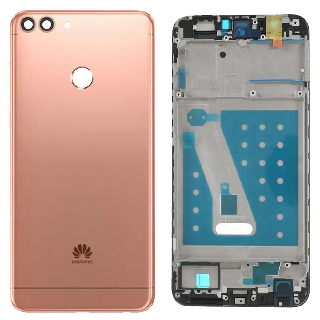 Huawei P Smart Middle Frame Housing with Power Volume Buttons & Camera ...
