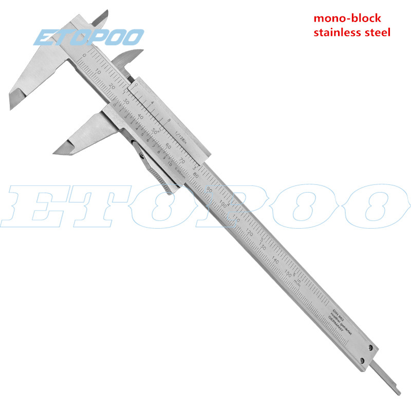 NEW 【Too much love!】6| 0-150mm DIN standard Stainless steel Vernier ...
