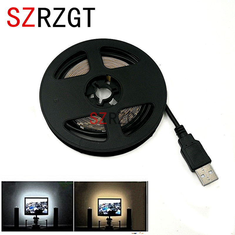 5v Usb Power Led Strip Rgb 2835 3528 Smd Hdtv Tv Desk Pc Screen ...