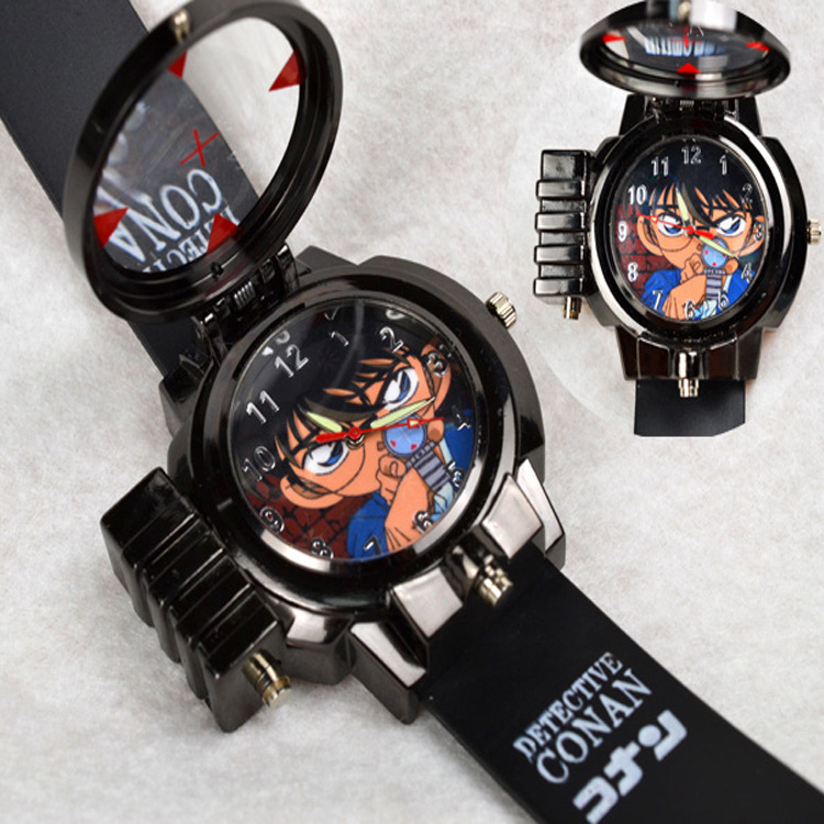 【Too much love!】Anime Detective Conan Laser Children's Cartoon Watch ...
