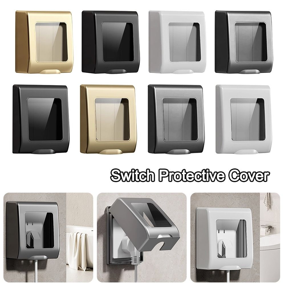 86 Type Switch Protective Cover Transparent Self-Adhesive Electric Plug ...