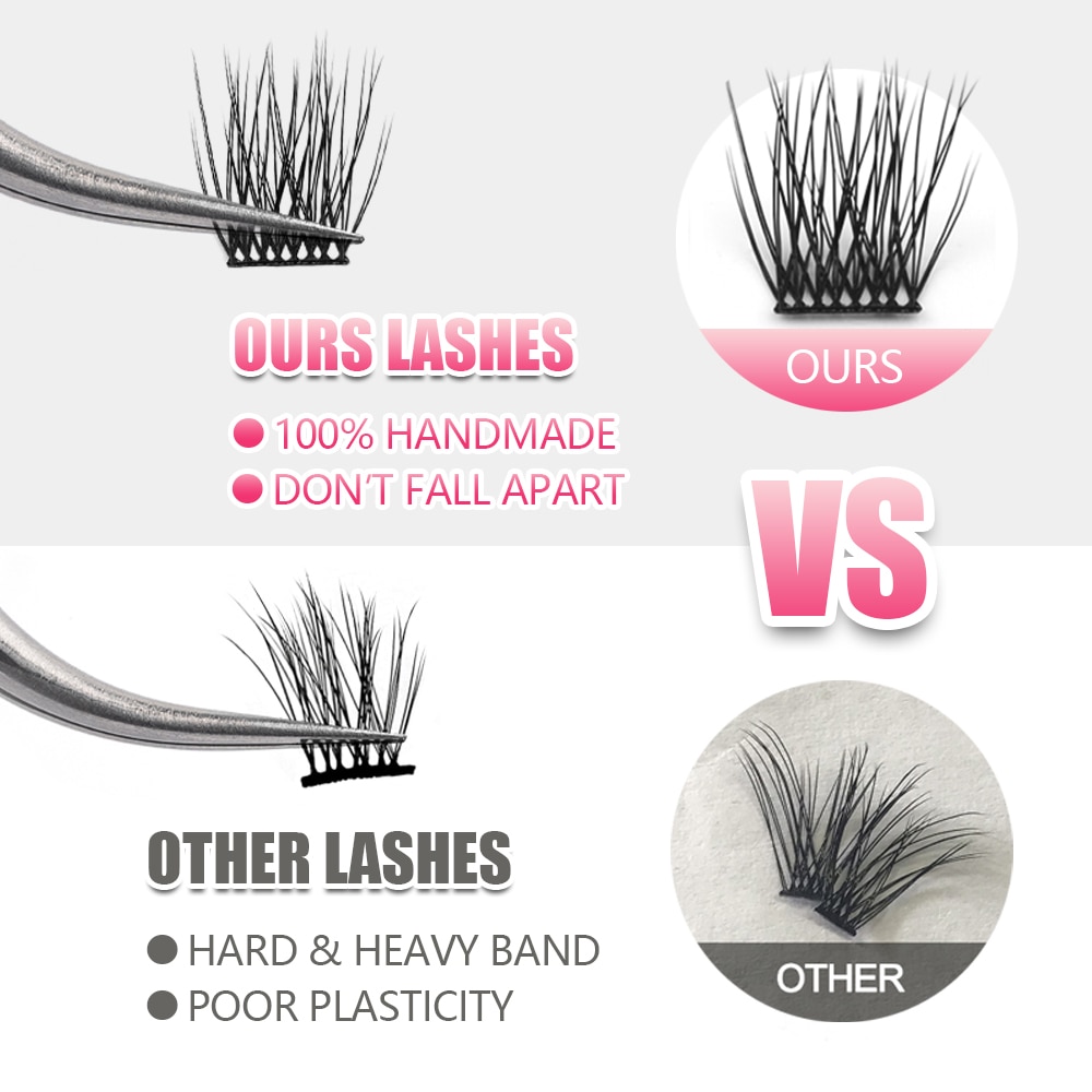 MASSCAKU Clusters Eyelash Extensions 72 Volume Premade Fans Russian ...