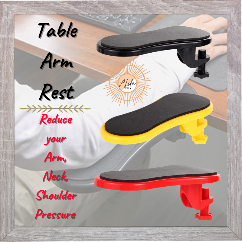 ALife World Adjustable Bracket Rest Attachable Armrest Pad Computer ...