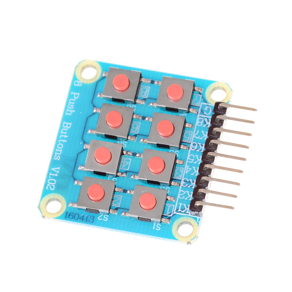 【TrendGlobe】2x4 Keypad Matrix 8key Keyboard Module 8 Push Buttons V1.00 ...