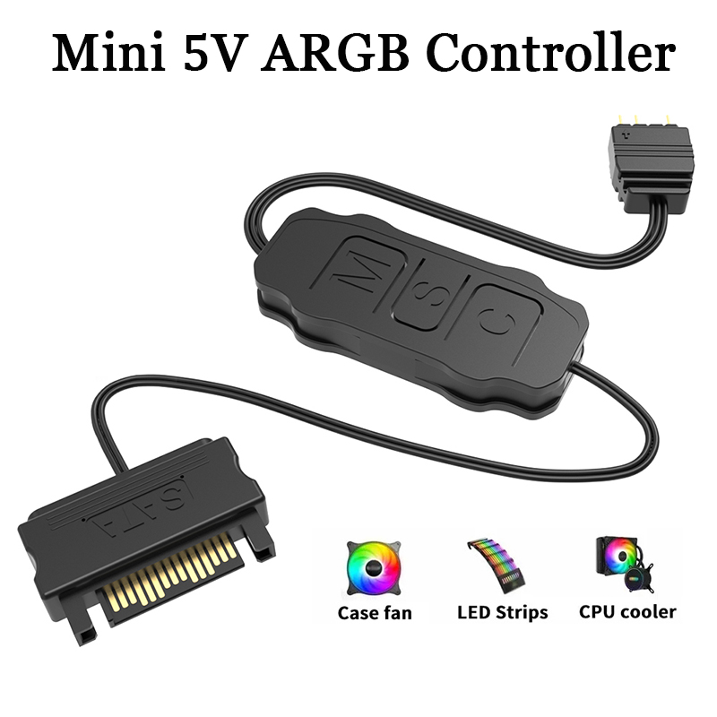 【Special Promotion】 COOLMOON AR-1 RGB Controller Cable 5V 3 Pin 3pin to ...